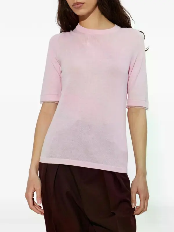 Fabiana Filippi Short-sleeve Sweater - Pink