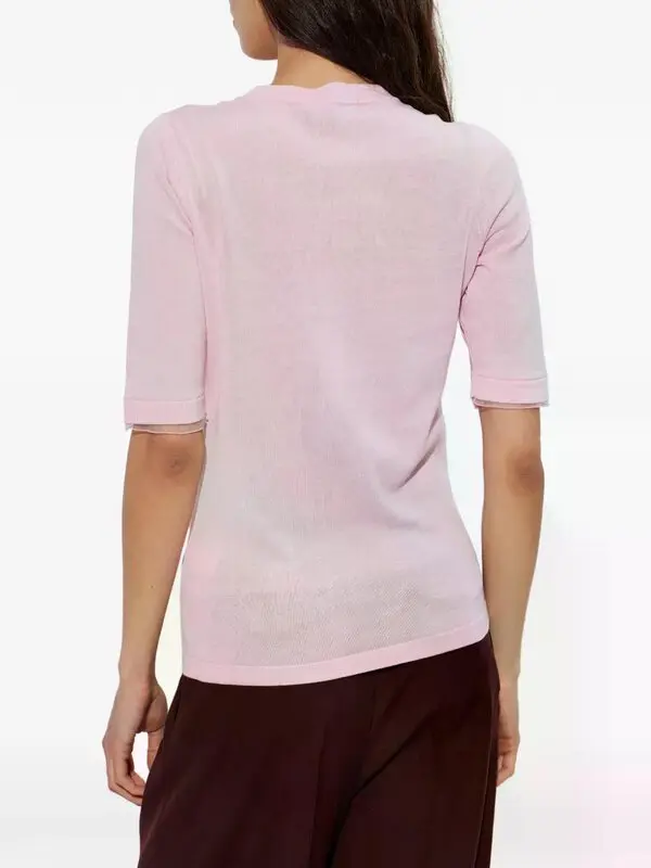 Fabiana Filippi Short-sleeve Sweater - Pink