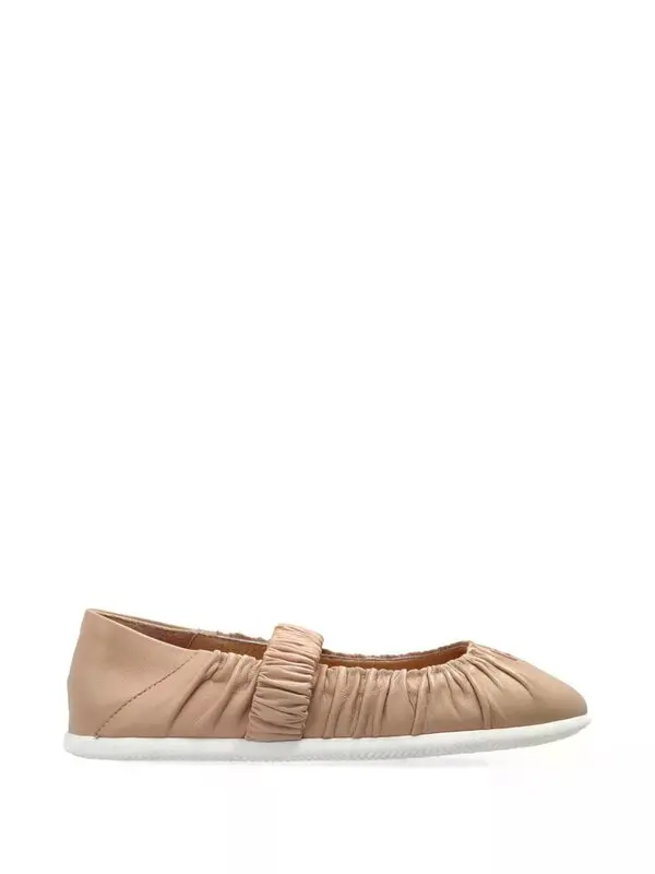 Bogner Vienna Ruched Ballet Flats - Pink