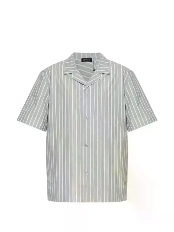 Hanro Henley Striped Button Shirt