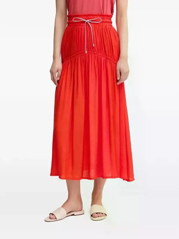 LA PETITE FRANÇAISE Josette Drawstring Maxi Skirt