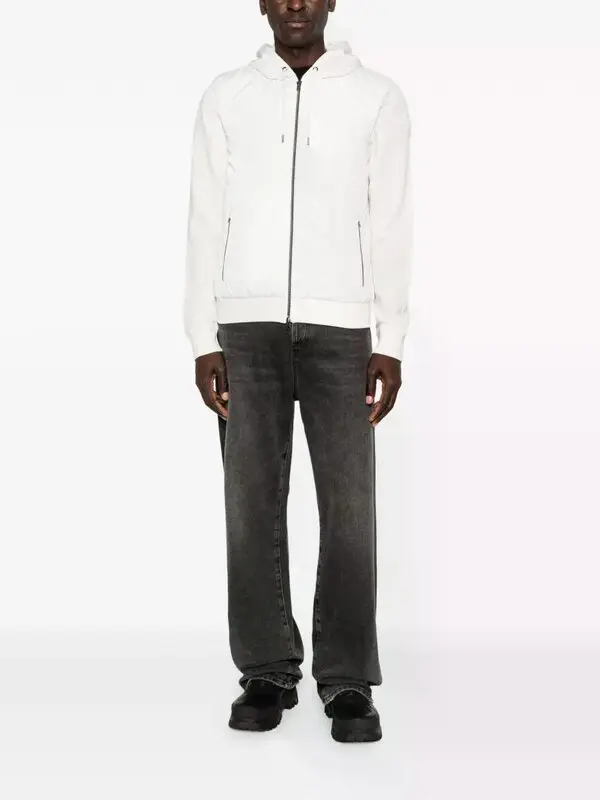 Herno Zip-up Hoodie - White