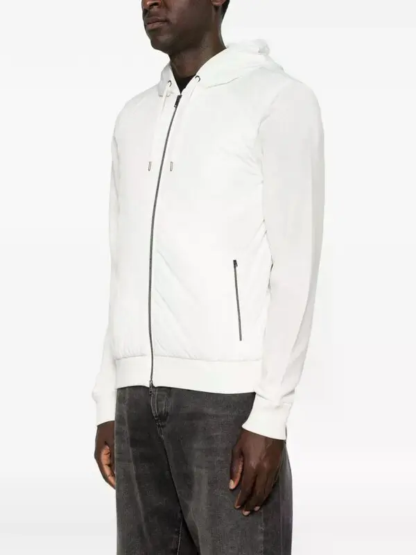 Herno Zip-up Hoodie - White