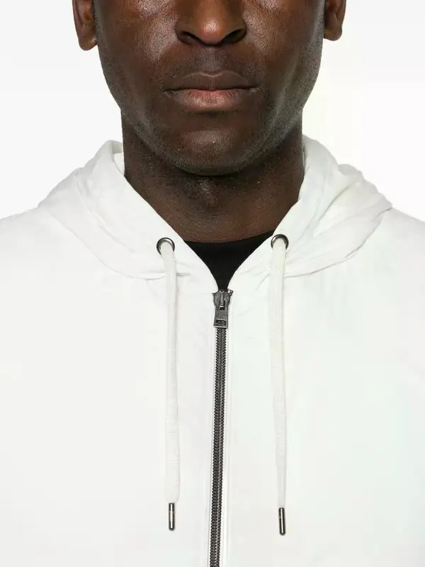 Herno Zip-up Hoodie - White