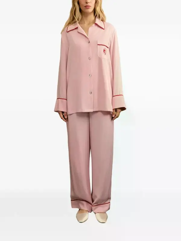 Sleeper Finnegan Piped Pajama-style Trousers