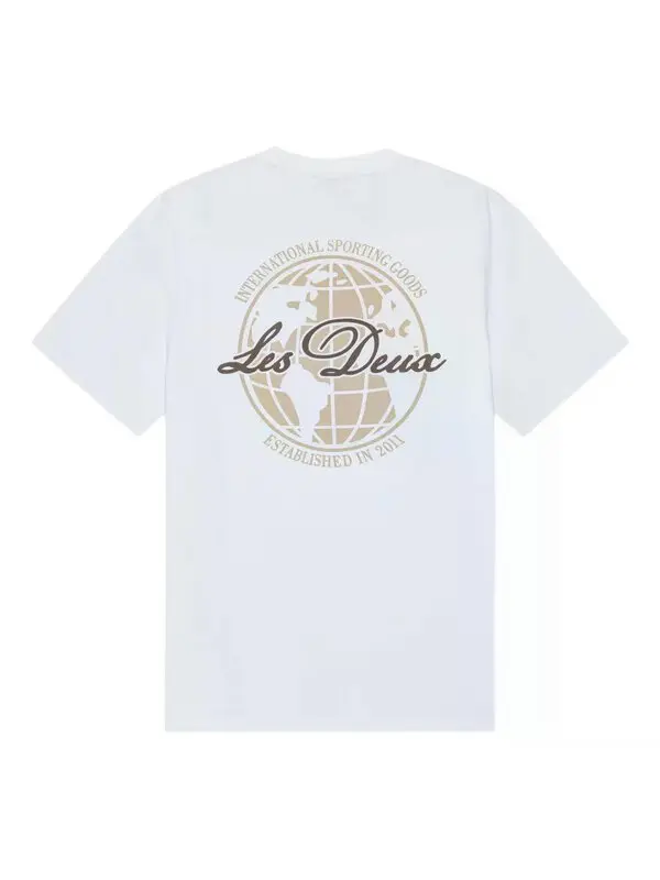 LES DEUX Logo-print T-shirt - White