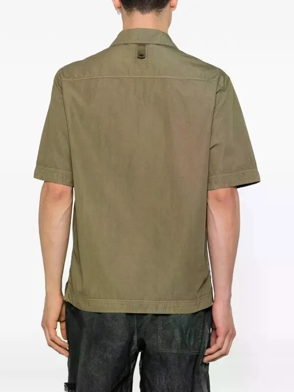Stone Island Logo-embroidered Shirt - Green