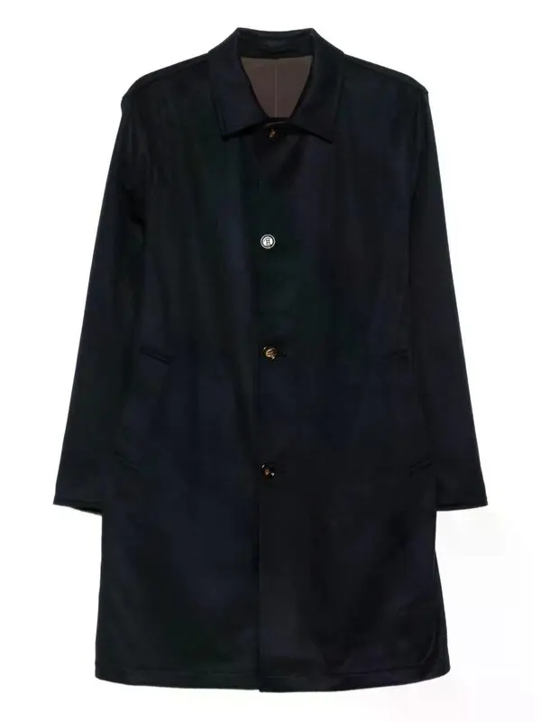 KIRED Button-fastening Coat - Blue