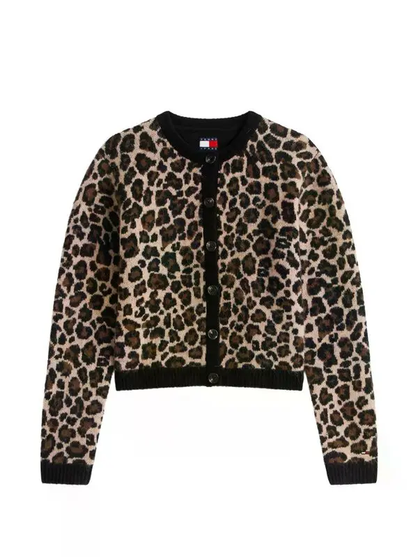 Tommy Hilfiger Leopard-print Buttoned Cardigan