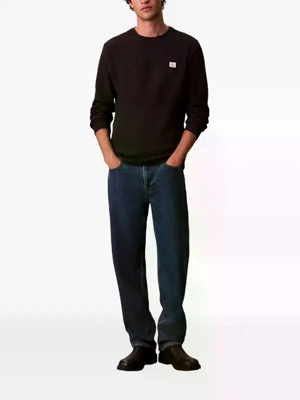 Calvin Klein Waffle Logo T-shirt - Brown