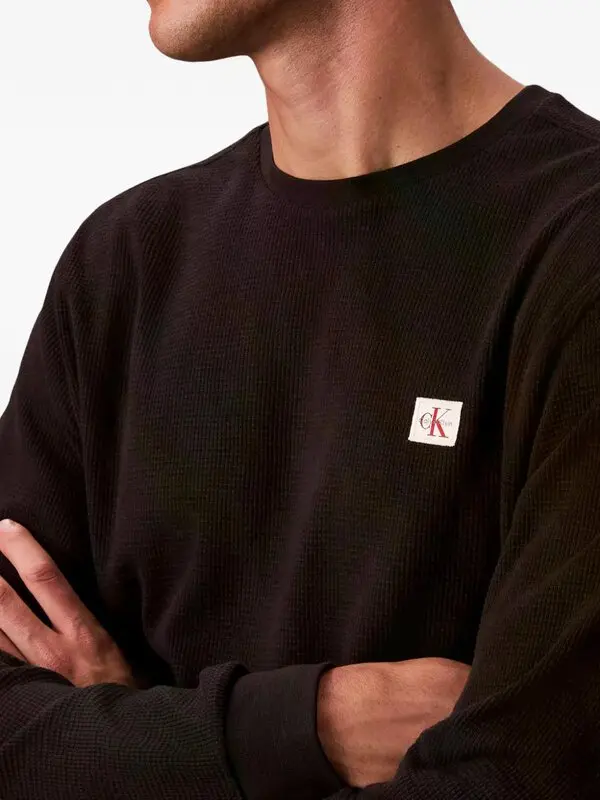 Calvin Klein Waffle Logo T-shirt - Brown