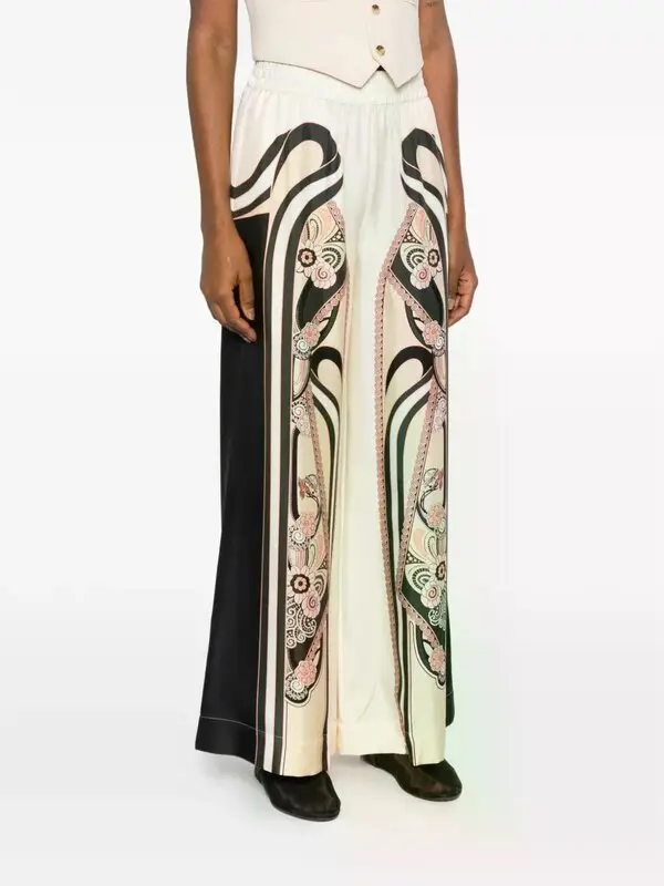 La DoubleJ Floral Print Trousers