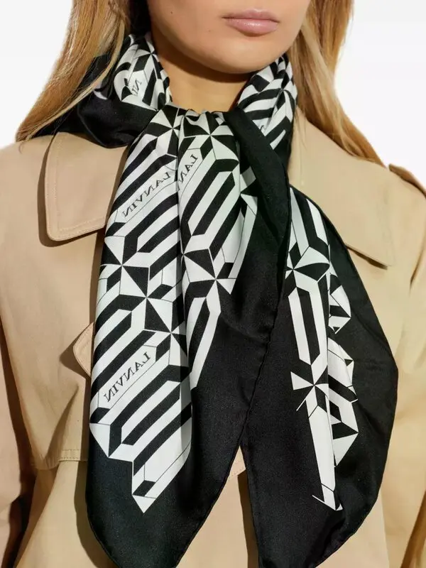 LANVIN Geometric-print Scarf