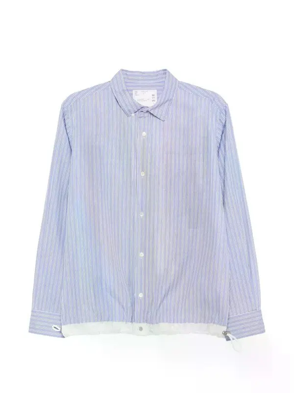 Sacai Striped Drawstring Shirt