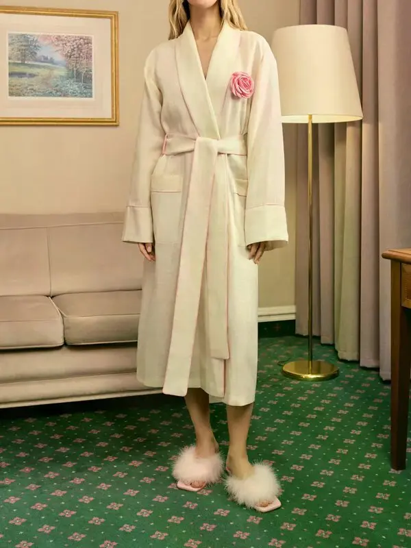 Sleeper Rose Linen Robe