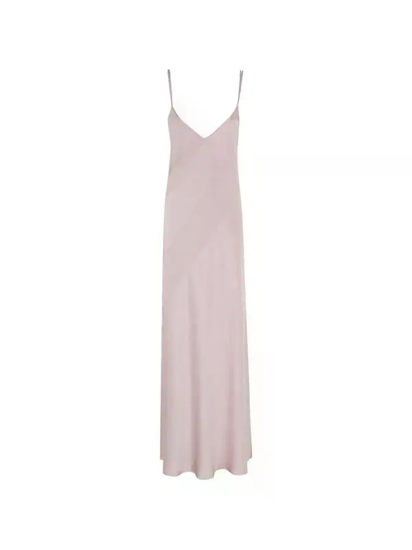 Antonelli Firenze V-neck Panelled Maxi Dress - Pink
