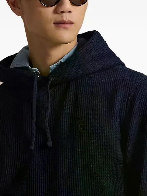 Polo Ralph Lauren Waffle-knit Hooded Sweater