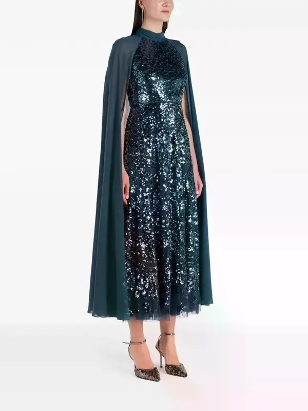 NEEDLE & THREAD Chandelier Sequin Midi Dress