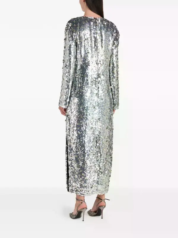 ILTA Blaise Sequin V-neck Maxi Dress