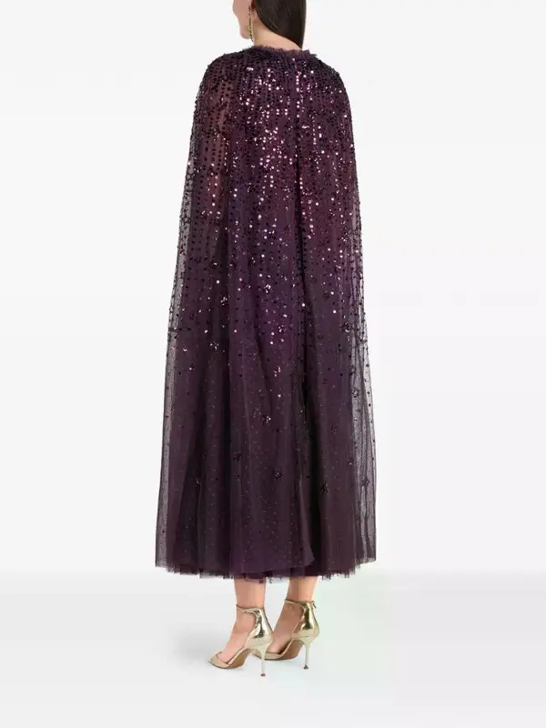 NEEDLE & THREAD Sequin Cape Maxi Dress