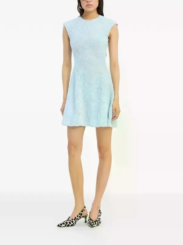 ROTATE BY BIRGER CHRISTENSEN Crew-neck Mini Dress - Blue