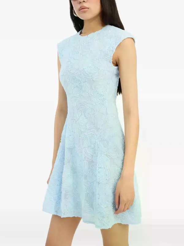 ROTATE BY BIRGER CHRISTENSEN Crew-neck Mini Dress - Blue