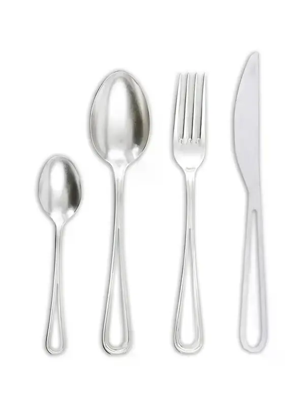 KNINDUSTRIE Dem Stone-washed Effect Cutlery - Silver