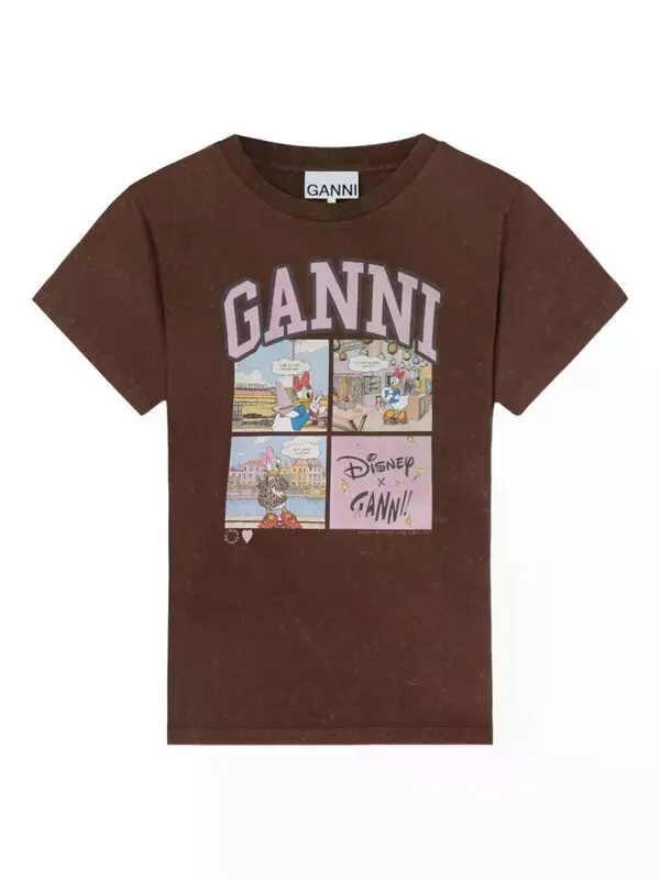 GANNI X Disney Graphic T-shirt - Brown