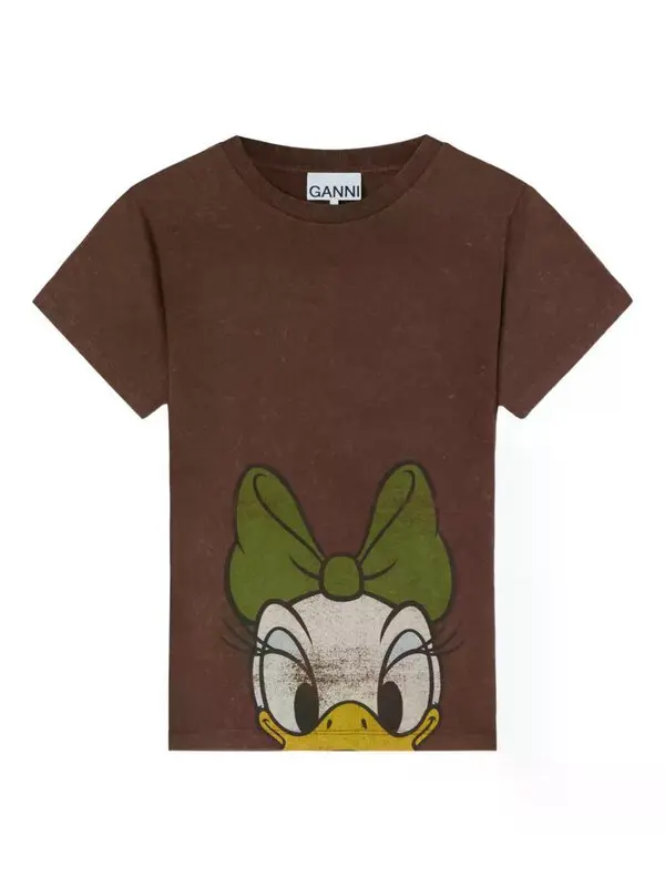 GANNI X Disney Graphic T-shirt - Brown