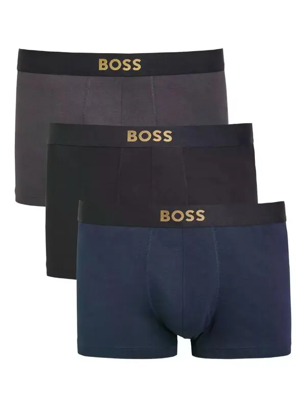 BOSS Logo-waistband Boxers - Blue