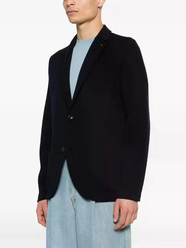 GRAN SASSO Patch-pocket Wool Blazer