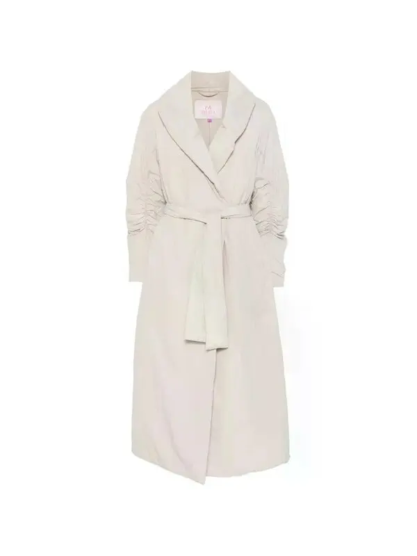 DEHA Long Sleeve Belted Coat - Neutrals