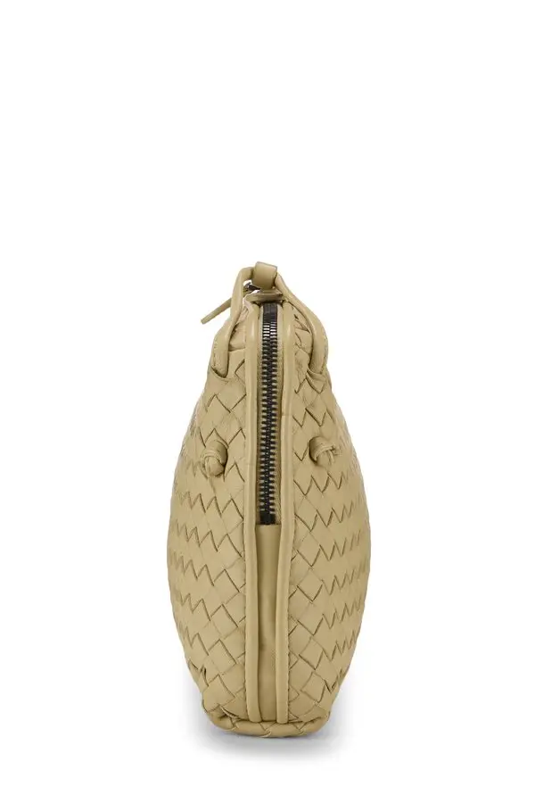 Bottega Veneta Intrecciato Leather Nodini Crossbody - White