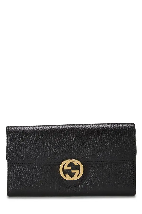 Gucci Interlocking Continental Wallet - Black