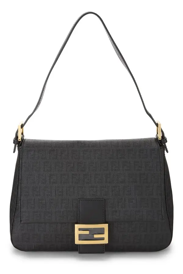 Fendi Zucchino Coated Mama Shoulder Bag