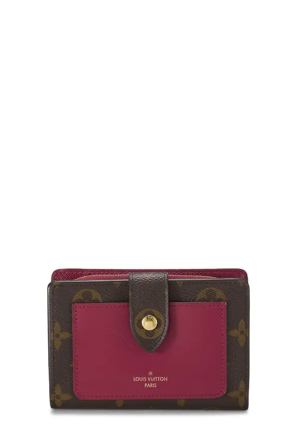 LOUIS VUITTON Burgundy Monogram Canvas Juliette Wallet
