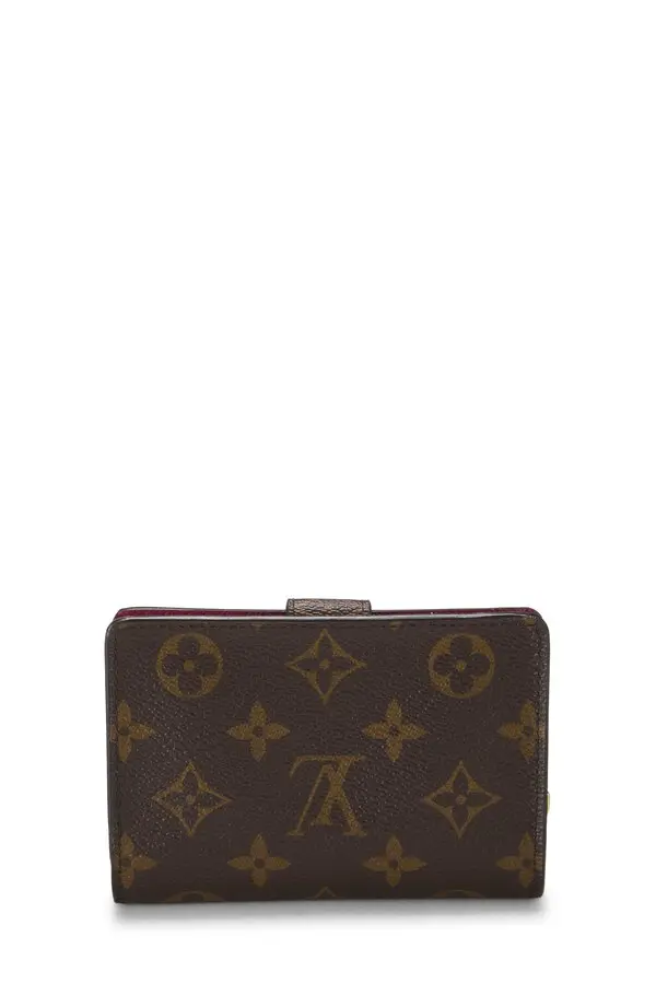 LOUIS VUITTON Burgundy Monogram Canvas Juliette Wallet