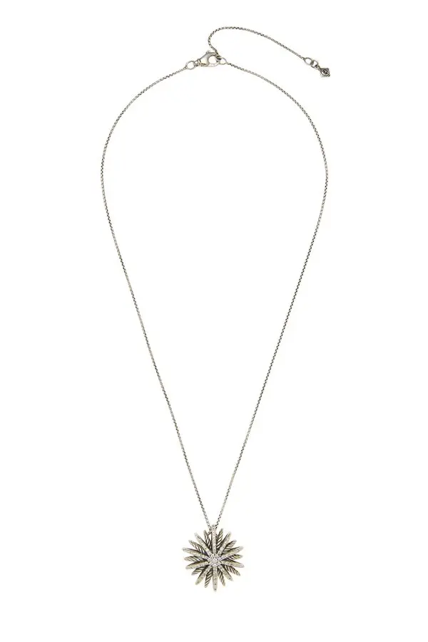 David Yurman Starburst Pendant Necklace - Silver