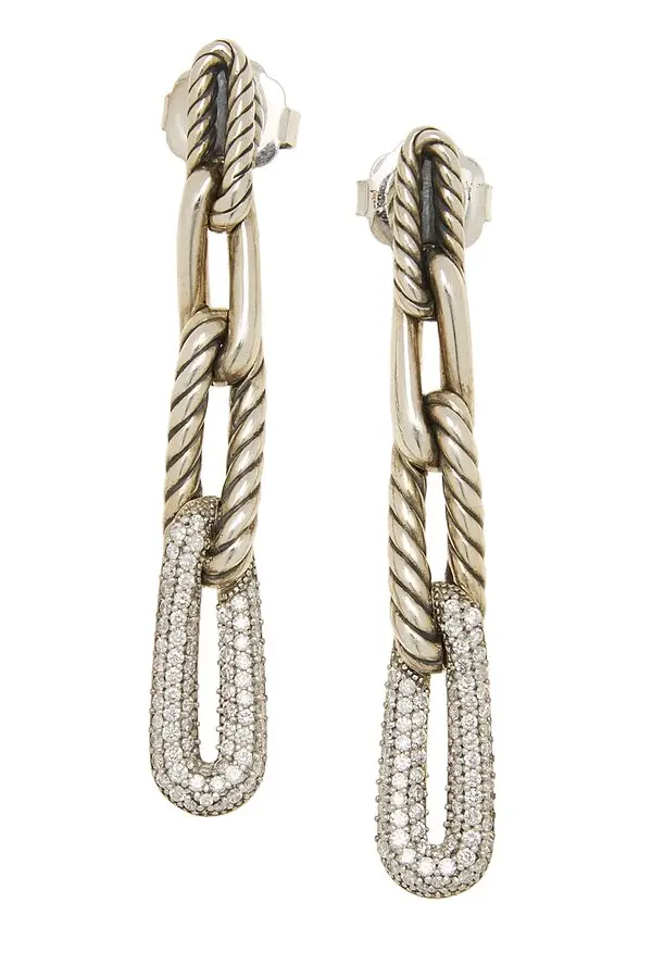 David Yurman Labyrinth Drop Earrings - Silver