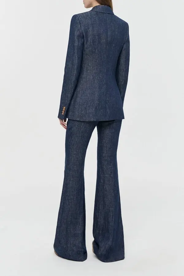 Gabriela Hearst Leiva Blazer Stone Washed Linen