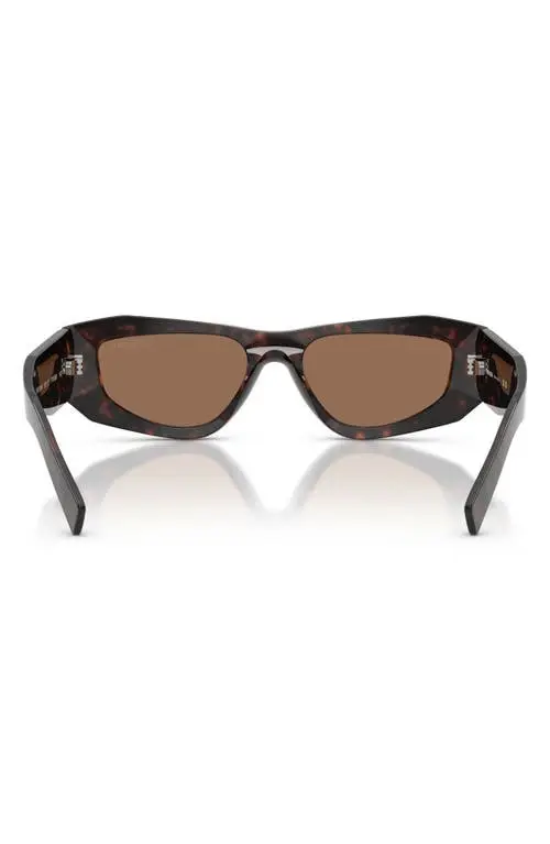 Prada 53mm Pillow Sunglasses - Root Tortoise/dark Brown