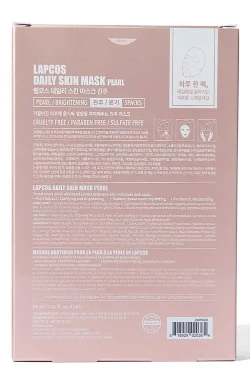LAPCOS Pearl Sheet Mask - Pink