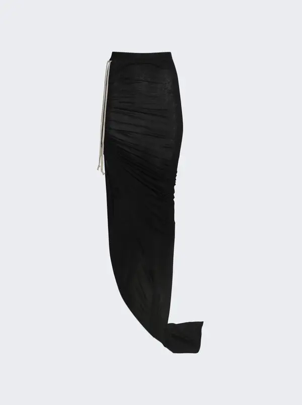 Rick Owens Soft Edfu Skirt - Black