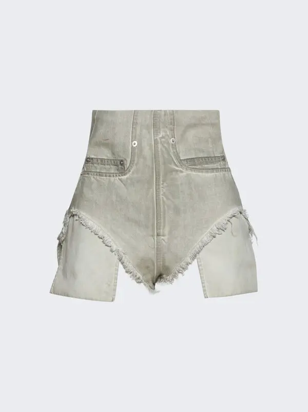 Rick Owens Dirt Cutoffs Denim Shorts - Off White