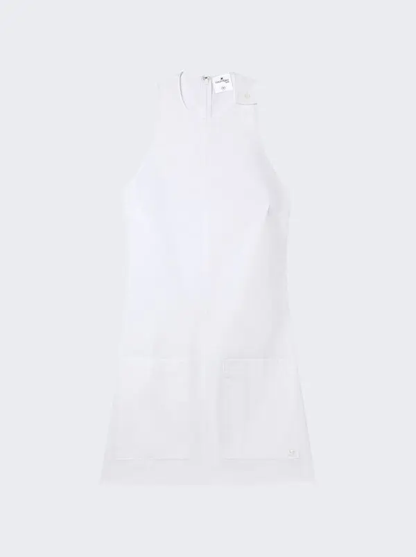 COURRÃ¨GES Heritage Poplin Dress Blanc - White
