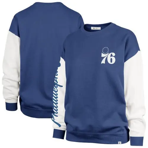 '47 Philadelphia 76ers Rise Andie Pullover Sweatshirt - Royal