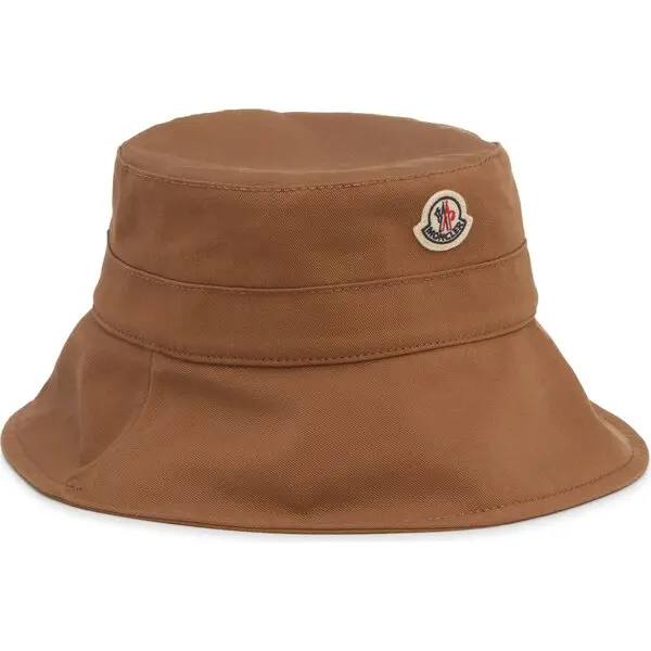 Moncler Archive Dna Cotton Twill Bucket Hat - Beige