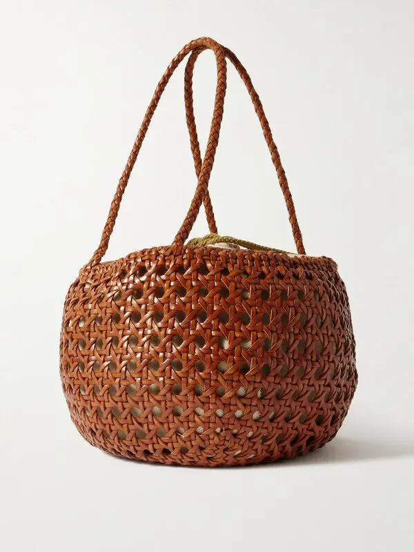 Dragon Diffusion Juventus Woven Leather Tote