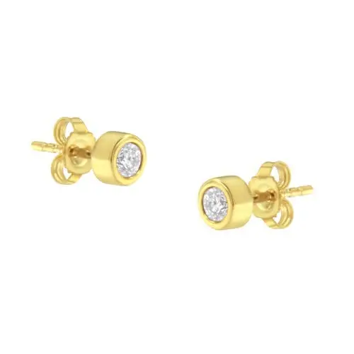 HAUS OF BRILLIANCE 10k Gold 0.25 Ct Diamond Stud Earrings - Yellow