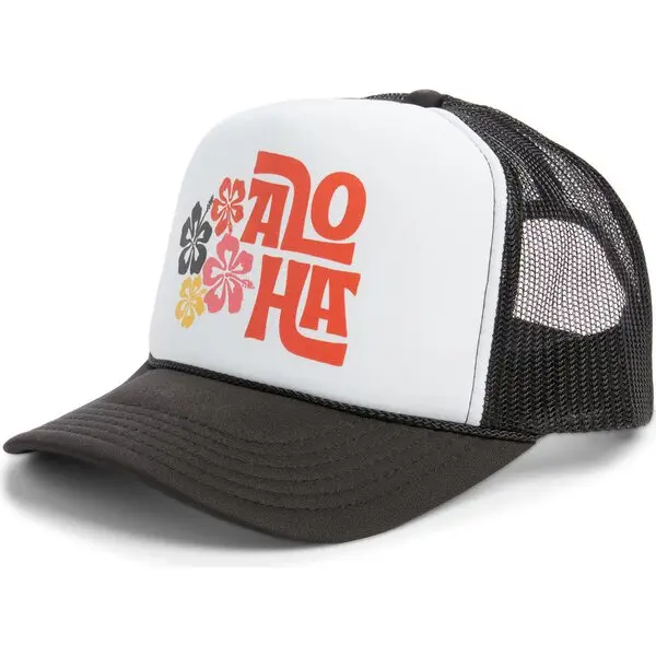 FRIDAY FEELIN’ Aloha Trucker Hat - Black Split